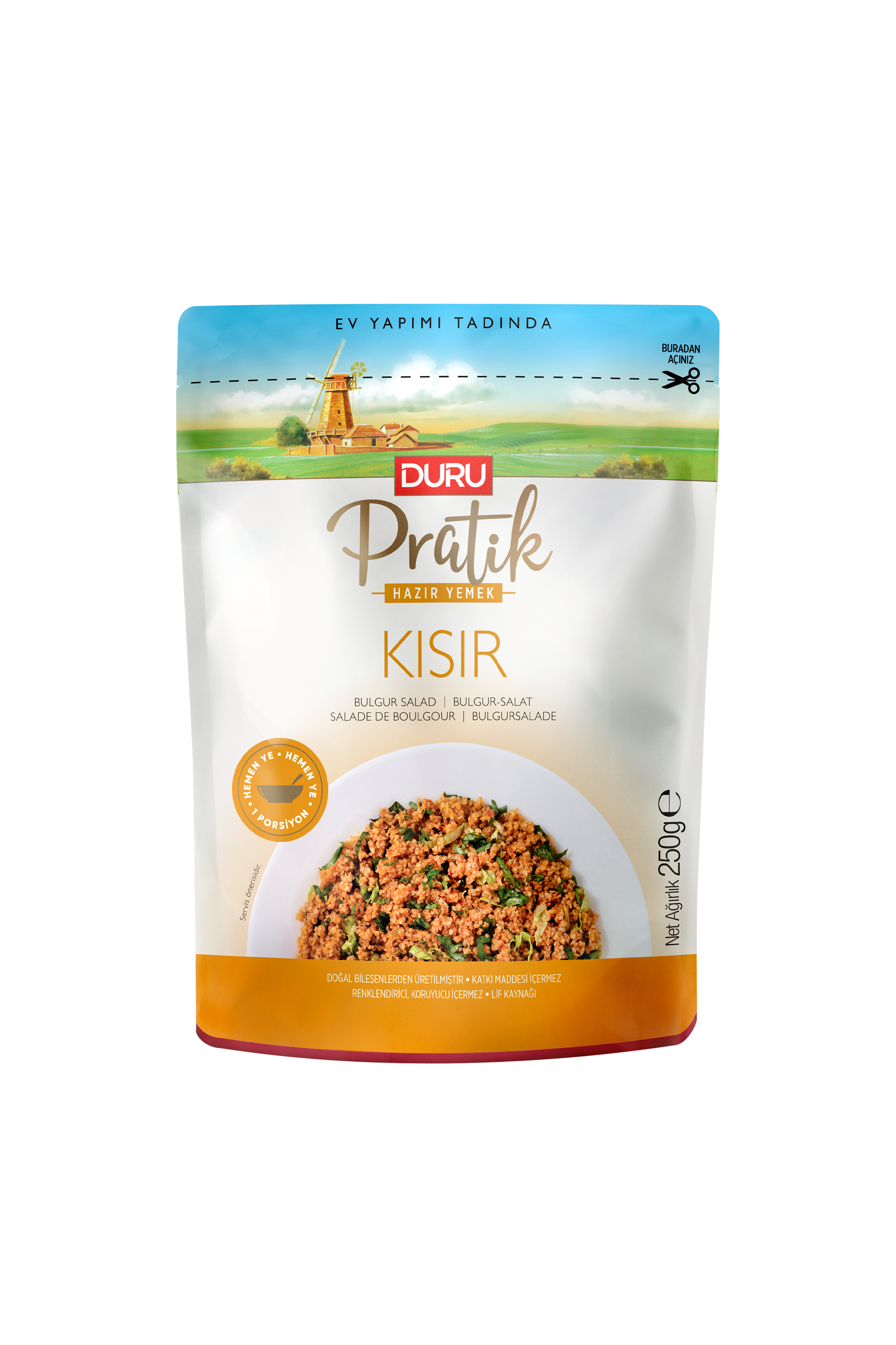 Duru Pratik Kısır 250 g | Hazır Yemek | Duru Bulgur Duru Pratik Kısır 250 g | Hazır Yemek | Duru Bulgur
